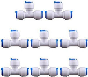 AQUALIQUID RO Elbows Connectors Three Side T type 1/4 inch all sides QC ...