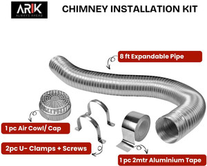 Arik Kitchen Chimney 8ft expandable length Duct Pipe With 6 Inch ...