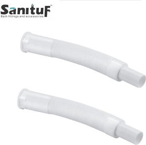 Sanituf Flexible PVC Long Socket Waste Drain Pipe for Wash Basin ...