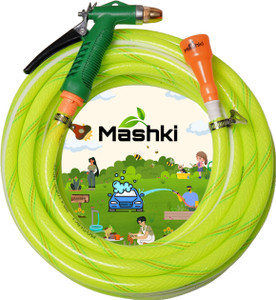 MASHKI 30 Meter 1/2 inch Braided Hose Pipe Gardern, Car & Bike Washing ...