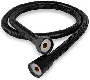 Spazio Premium Quality Flexible 1.5 Meter (Pack of 1) Tube Shower Black ...