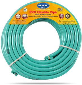 Lingaraj 1 inch PVC Flexible, Green Hose Pipe for Gardening, Washing ...