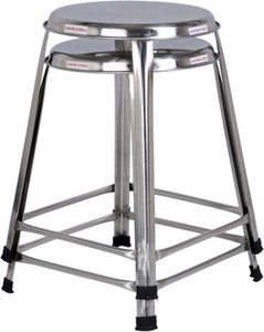 lifetimestools Round Stainless Steel Stools 18 inch Height ...