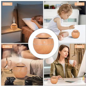 Smartsolutions Wood Cool Mist Ultrasonic Humidifier for Room Moisture ...