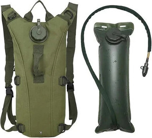 CAMPSOR Hydration Bladder Water Bag Pouch Backpack Hiking Camping Army ...
