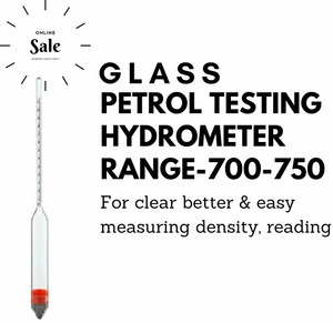 BOMBEY SCIENTIFIC Fuel Testing Kit Hydrometer-0.700-0.750, & Glass Test ...