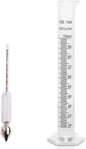 Greyart Mercury Milk Lactometer with 100 ML Measuring Jar Milk Testing ...