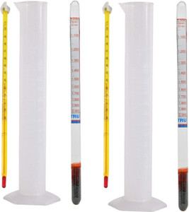 BOMBEY SCIENTIFIC Plastic Test Jar 250Ml & 1000-2000 Hydrometer ...