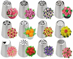 best selling 12 Pcs Nozzles Set for Decorating cake, Pastries ...