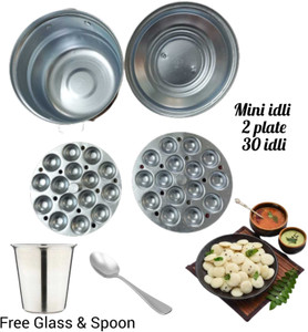 ZION WORLD Aluminium Mini Idli Maker/ Mini Idli Cooker (30idli) FREE ...