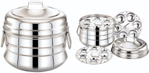 DIAMOND Idly Pannai/ 3 plates 18 Idlis Induction & Standard Idli Maker ...