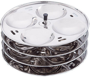 Expresso Stainless Steel Round Idly Patra, 5 Piece, Silver Induction ...