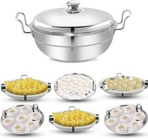 Anil Bartan Wale Premium Stainless Steel Idli Cooker with Induction ...