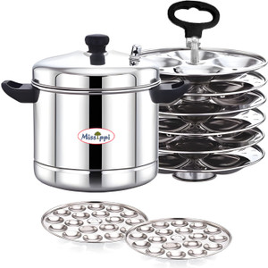 MISSIPPI Stainless steel Idli cooker/Idli maker with 2 extra Mini idli ...
