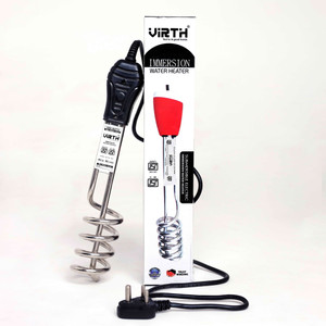 VIRTH Stainless Steel Immersion Heater 3 Pin Moulded Plug,Touch ...