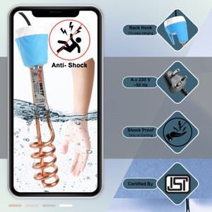 Pure Watt ISI Mark Shock-Proof & Water-Proof PWE012 Copper 2000 W Shock ...