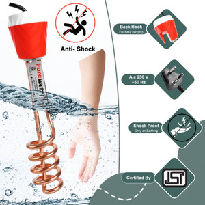 Pure Watt ISI Mark Shock-Proof & Water-Proof PWE014 Copper 2000 W Shock ...