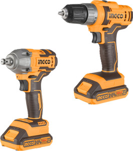 INGCO Lithium ion Cordless 2 pcs Combo Kit COSLI230702 1 pcs Cordless ...