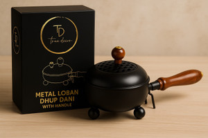 True Decor Loban Dani Dhup Dani for Puja Burner Pot Loban Burner with ...