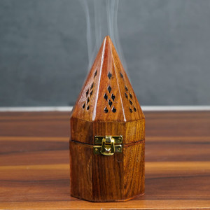 Naayaab Craft Pakka Sheesham Wood Agarbatti Incense Stick Stand and ...