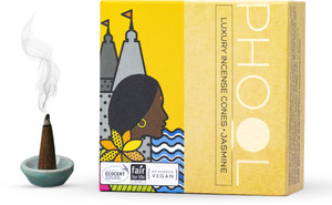 Phool Natural Cone for Pooja |with Temple Flowers & Essential Oil ...