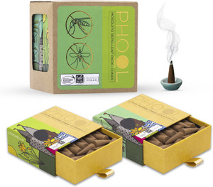 Phool Mosquito Repellent Cone Eucalyptus & Citronella | Incense Dhoop ...