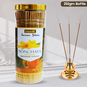 deepx Sonchafa Flower Incense Sticks Pooja Pack Soft Smoke Temple Slow ...