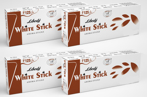 LIBERTY White Stick Aroma Sticks Incense Sticks Agarbathi Monthly Pack ...