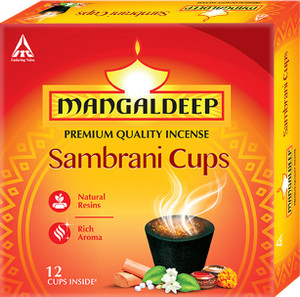 Mangadeep Sambrani Cups - For Pooja Natural Fragrace Price in India ...