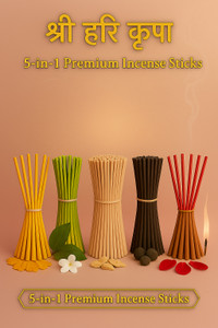 Shri hari kripa 5 in 1 flavour fragrance rose, sandal, loban, mogra ...