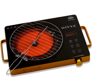 DIVYA 2000 W Radiant Cooktop Jog Dial, Touch Panel - Buy DIVYA 2000 W ...
