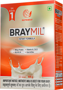 Braymil 1 INFANT FORMULA MILK POWDER FOR Babies - Stage-1 BIB Pack ...