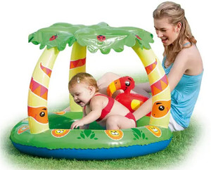 Tiny Tales Inflatable Pool (IND*86) Tube Palm Tree Bath Tub Garden Pool ...