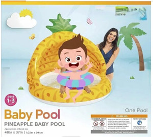 Intelligent Pineapple Baby Pool - 58414 With Pump Inflatable Swimming ...