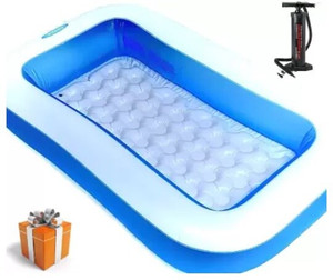 HornFlow 5.5ft Rectangular Bath Tub for Kids with air pump and a ...
