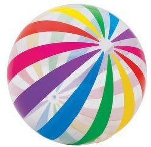 KidsZeeNie Childrens Jumbo Inflatable Vinyl Beach Ball for Swimming ...