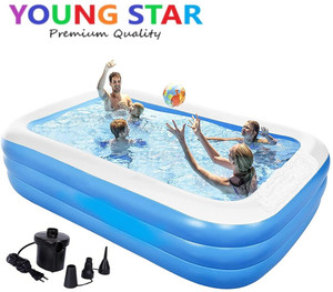 YOUNG STAR Premium 10 Ft LENGTH ,6 Ft WIDTH ,3 LAYERS FAMILY SWIMMING ...