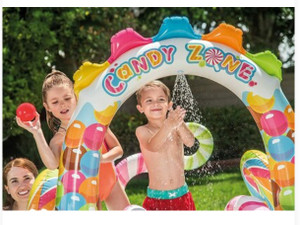 Tiny Tales Intex Inflatable (IND*320) Candy Zone Water Play Center With ...