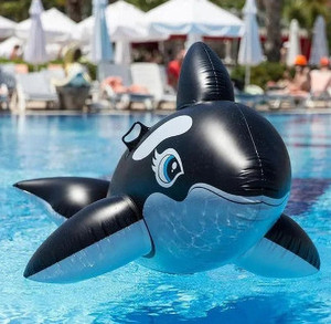 Tiny Tales Original (IND *3216) Inflatable Whale Ride On Swimming Pool ...