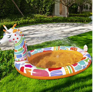 Tiny Tales Cute Giraffe Animal shape water splash Swimming pool with ...