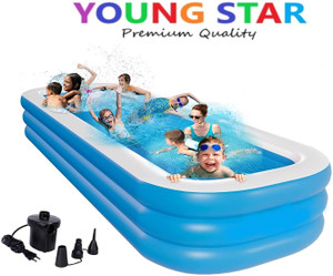 YOUNG STAR Premium 10 Ft LENGTH ,6 Ft WIDTH ,3 LAYERS FAMILY SWIMMING ...