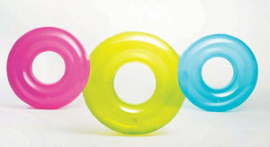 Mt hub Inflatable 1 pc Transparent Swim Tube Ring Inflatable Swimming ...