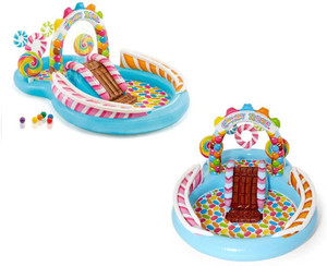 Intelligent Kids Pool (IND*1600) Candy Zone Play Centre With Pump ...