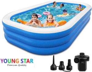 YOUNG STAR Swimming Pool for Kids and Adults SPA Bath Tub 10 Feet with ...