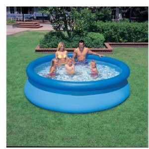 KinderTales 12ft Round Inflatable Easy Set Kids Swimming Pool with ...
