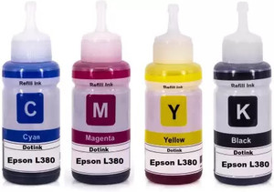 Inkspot Refill Ink Epson L380 Dye Ink Compatible EcoTank Inkjet Printer ...