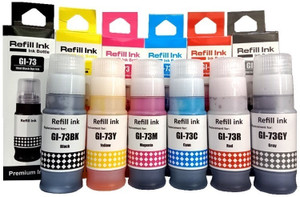 HYNEAR GI-73 Ink (6 Color) For Can: Pixma G570,G670,G550,G650,G620 ...