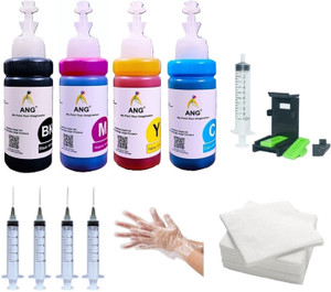 Ang Refill Ink For Use In Can Pixma E470 - 100 ML Each Bottle FULL SET ...