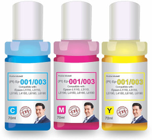 PRODOT EP 001/003 Inkjet Ink Refill Compatible with Epson L1110, L1455 ...
