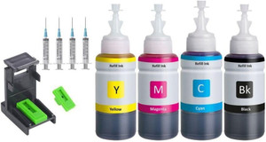 INKTECH Refill Kit (PACK OF 4 COLOR+TOOL KIT) Black + Tri Color Combo ...